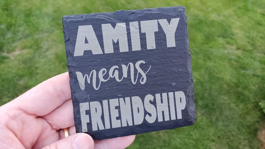 JAWS Coasters (#7): Amity Means Friendship - Etsy