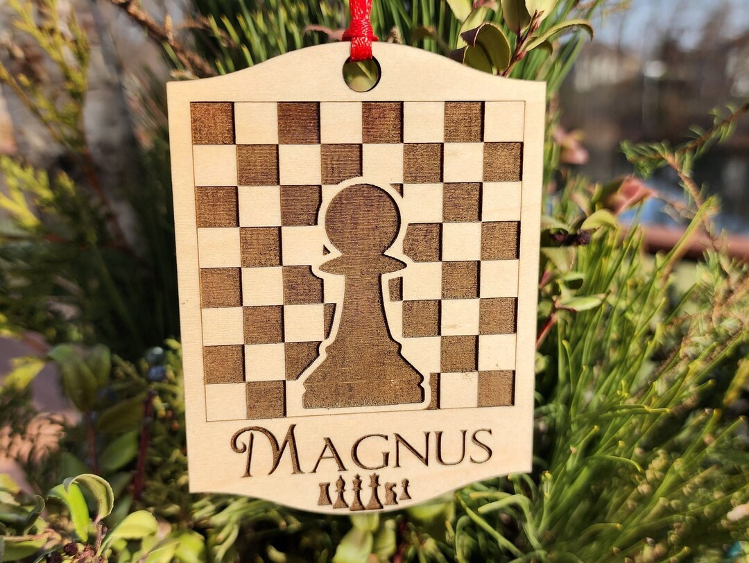 PAWN Chess Christmas Ornament - Customized - Personalized - Wood ...