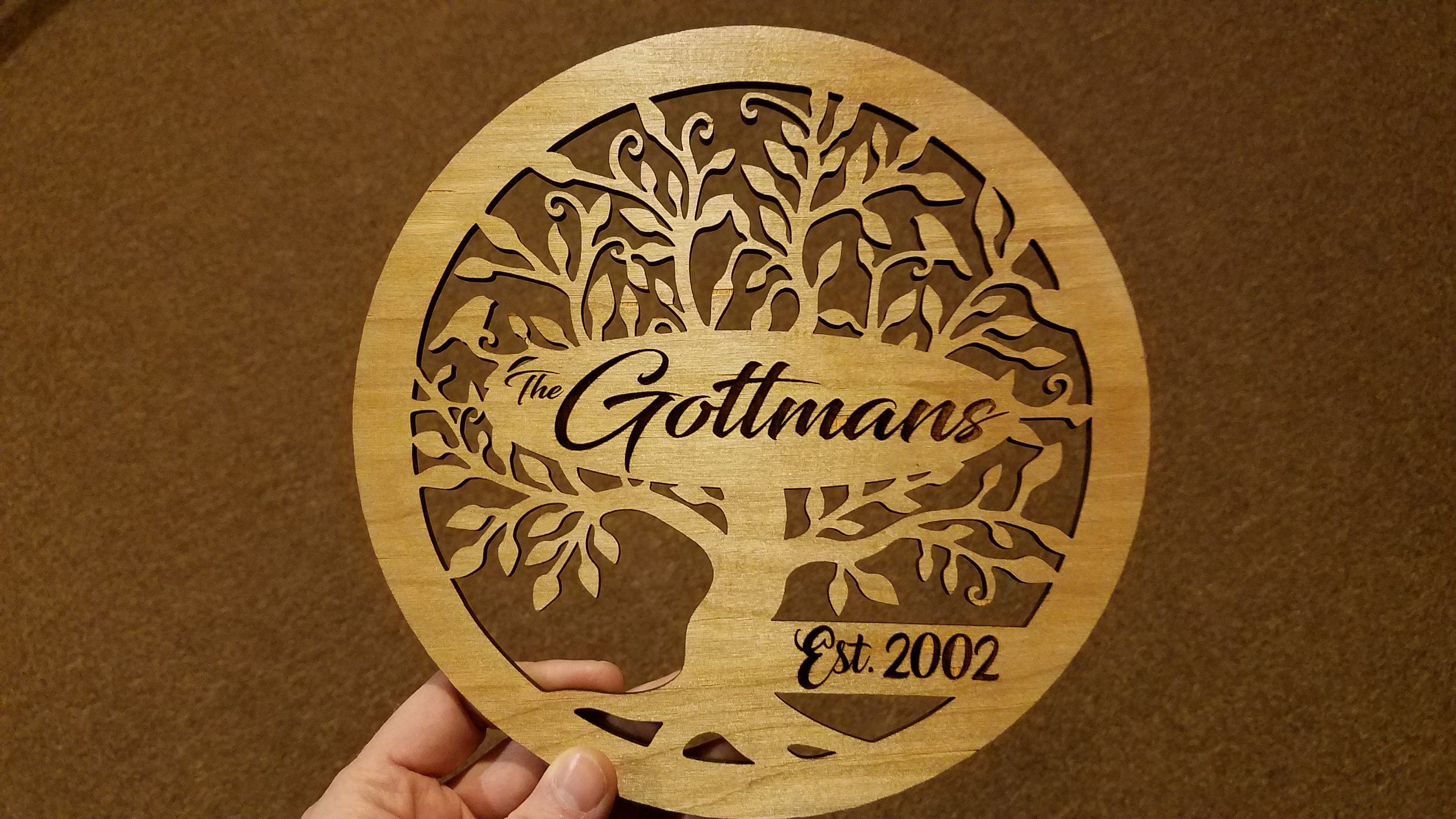 Family Tree Name Medallion - Etsy