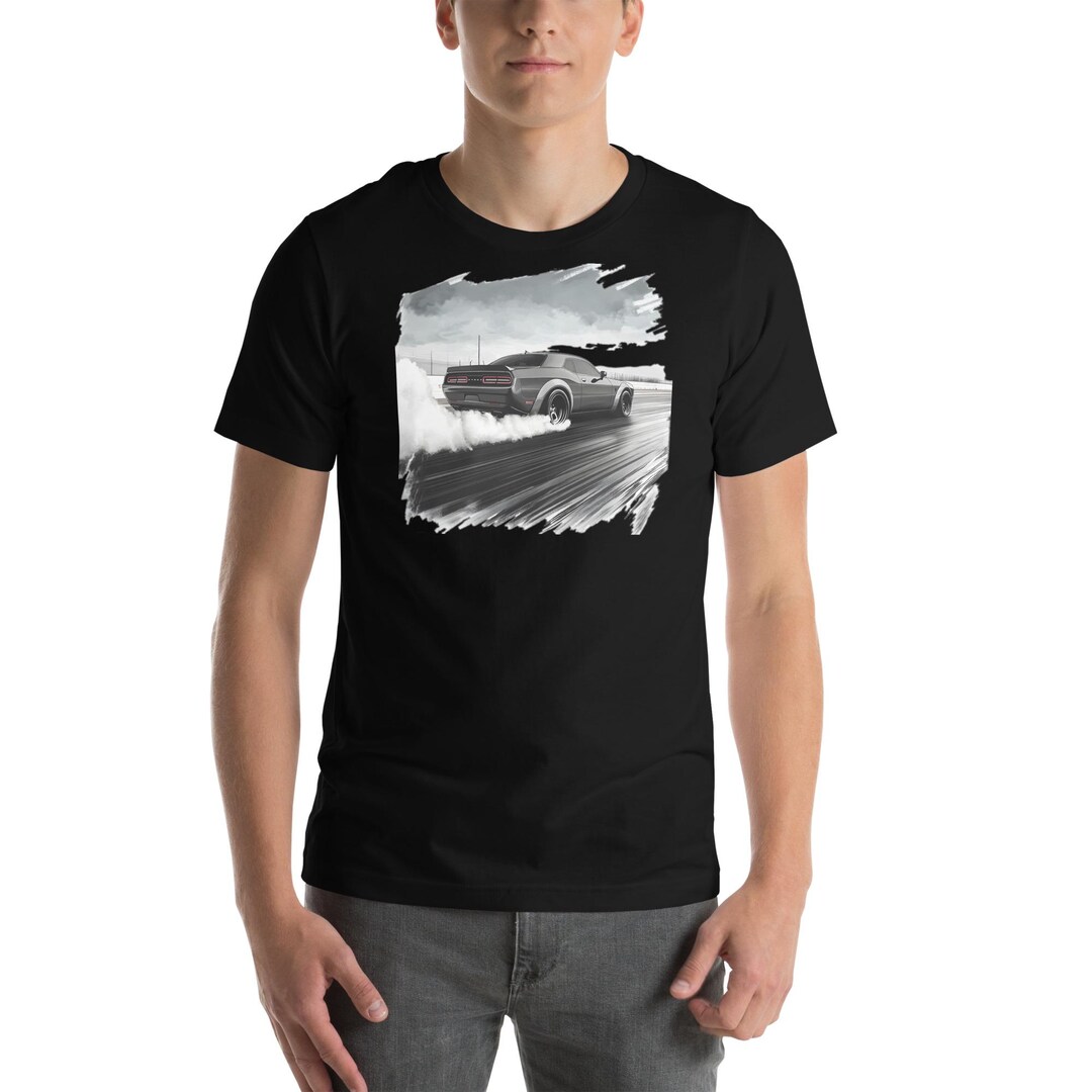 Dodge Challenger Hellcat Shirt, SRT Muscle Car Tee, Supercharged HEMI T ...