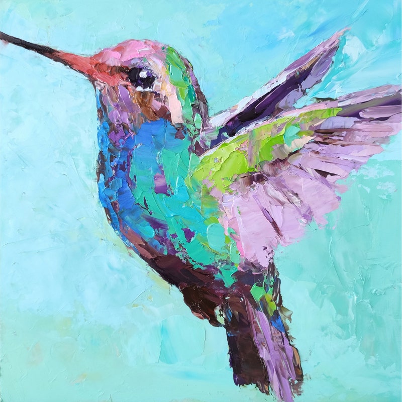 Hummingbird Painting - Etsy