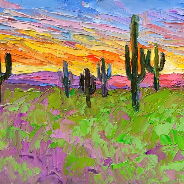 Saguaro Painting - Etsy