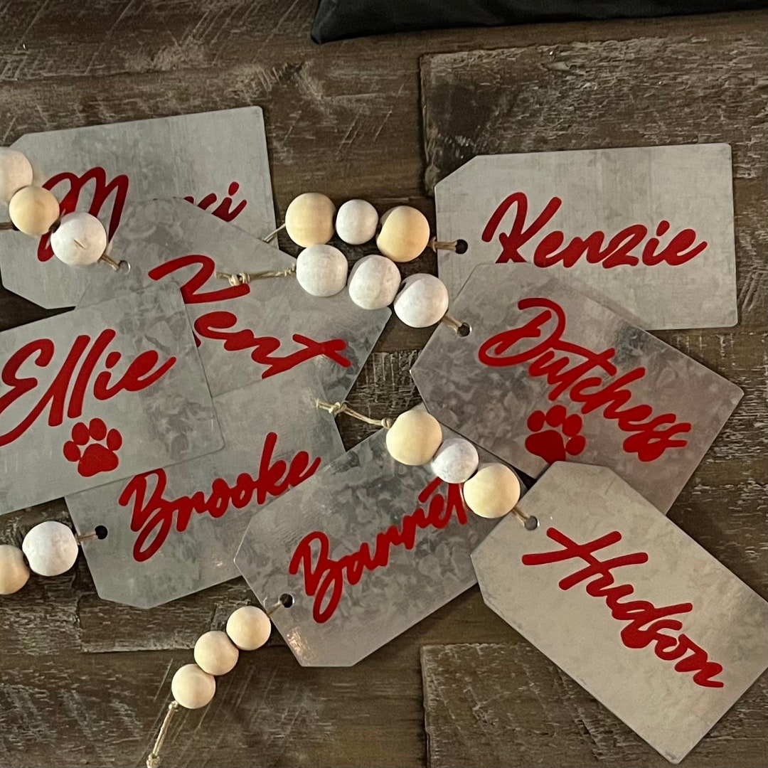 Personalized Stocking or Gift Tags - Christmas Stocking Tag ...