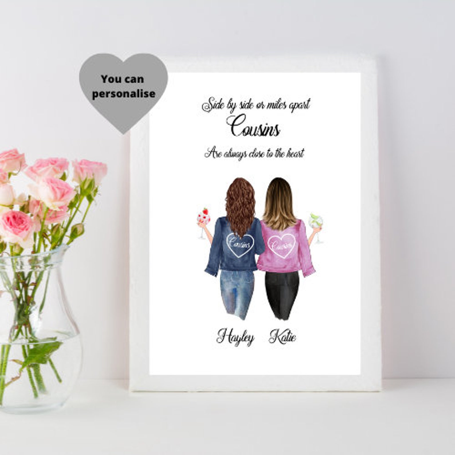 Cousin Print Cousin Gift Family Print Cousin Birthday Gift - Etsy UK
