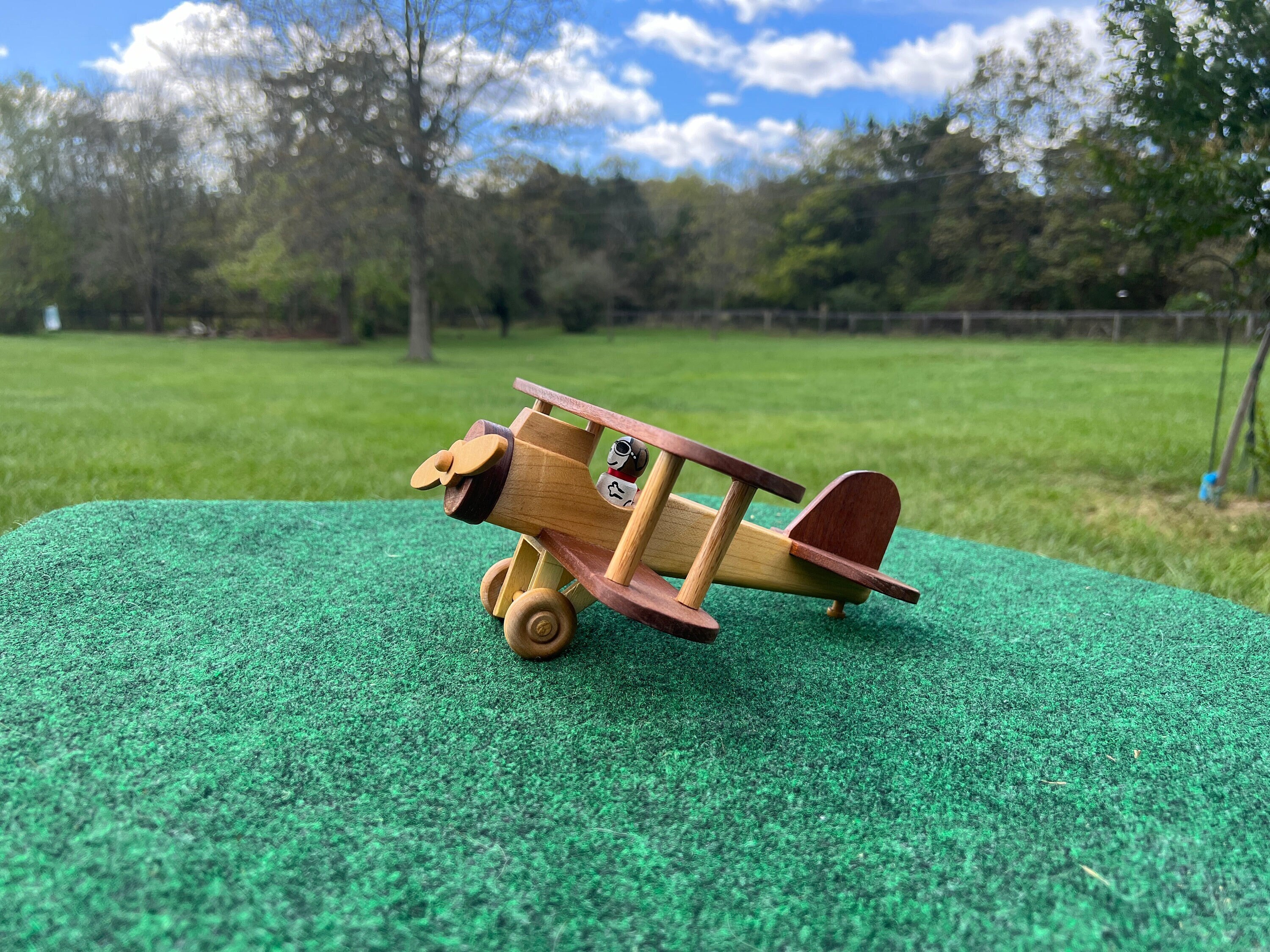 Wooden Sopwith Camel, With Beagle Pilot Push Toyy - Etsy