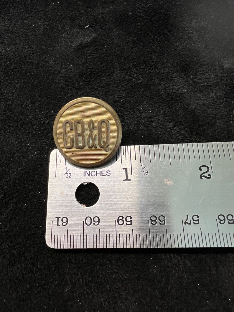 Chicago, Burlington and Quincy Railroad Brass Button - Etsy