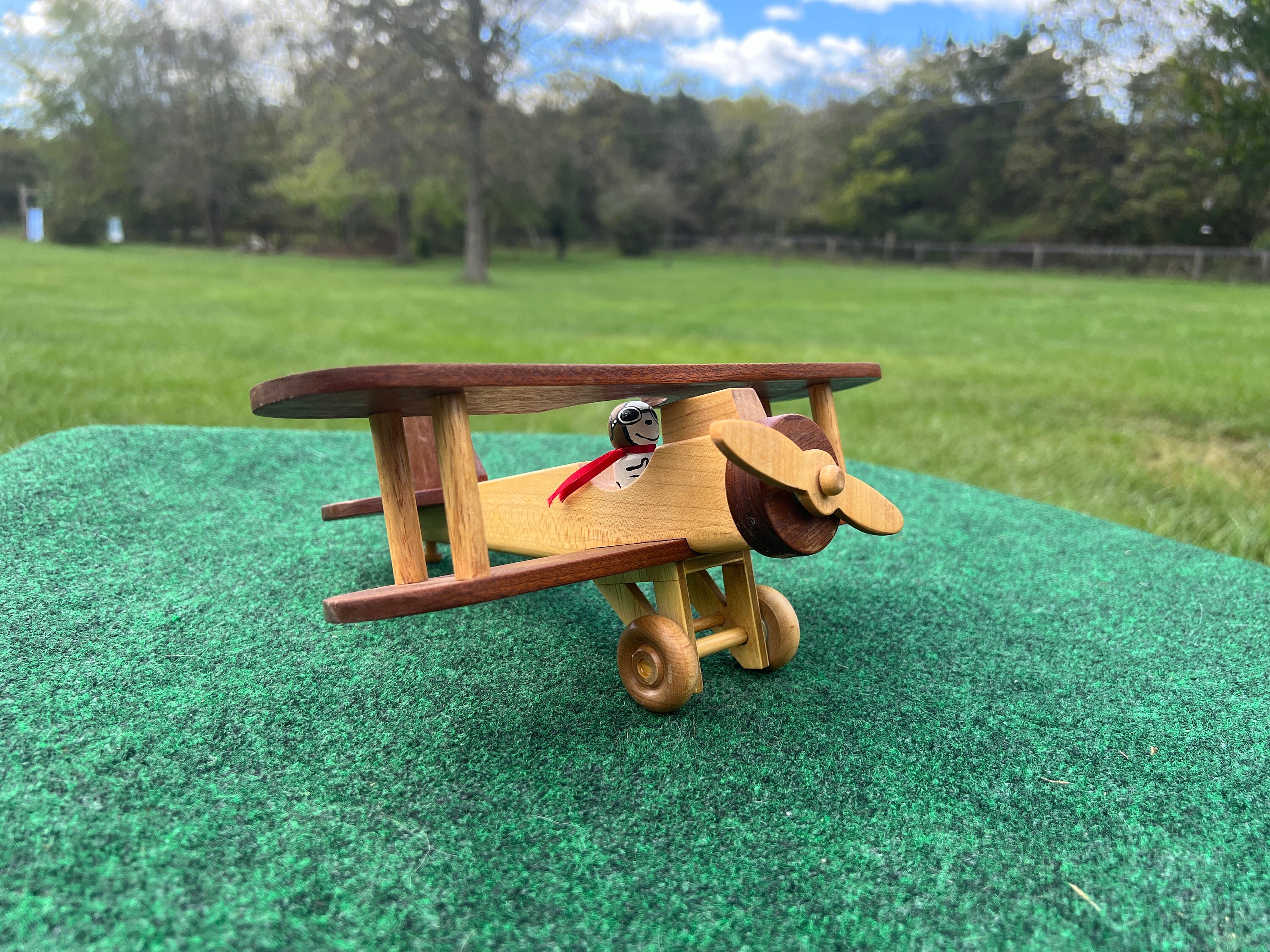 Wooden Sopwith Camel, With Beagle Pilot Push Toyy - Etsy