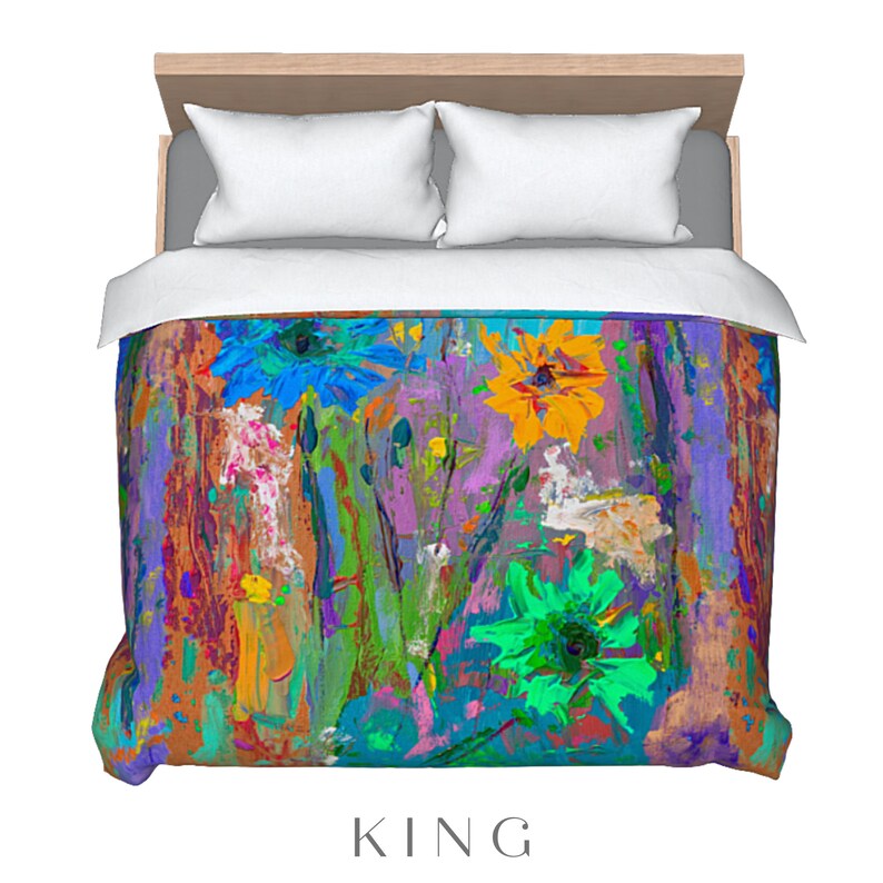 Duvet Designer Luxury Abstract Art Bedding Colorful Spring - Etsy