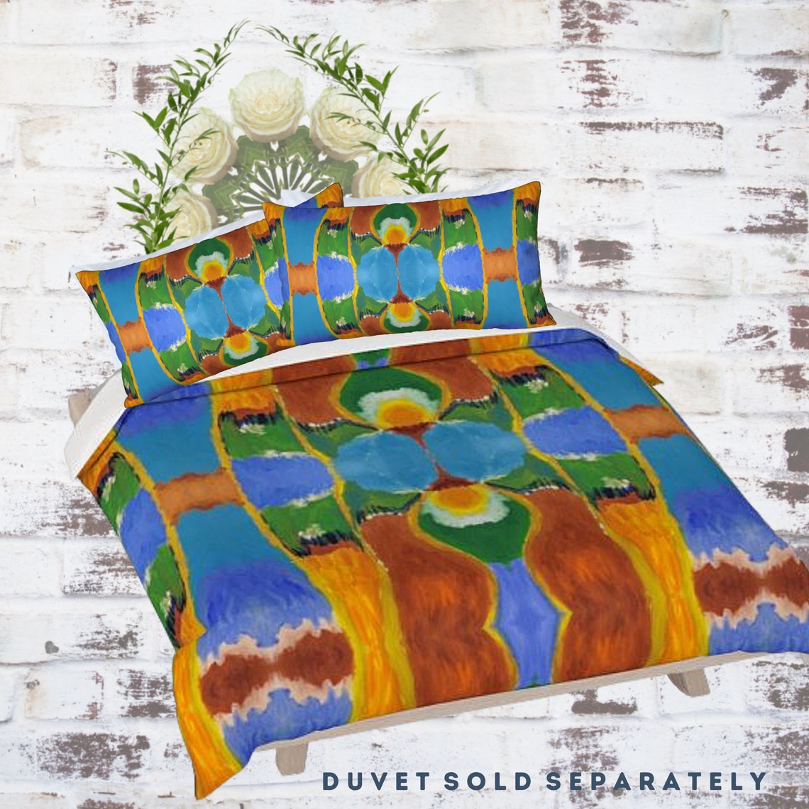 King Size Sham Standard Sham Art Pillow Cover Unique Boho - Etsy