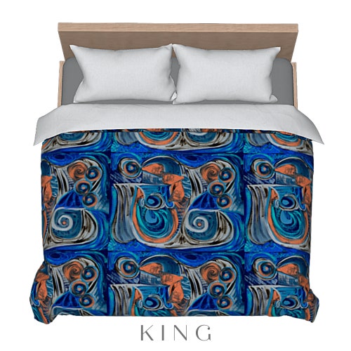 King Bedding Queen Bedding Full Duvet Cover Abstract Art - Etsy