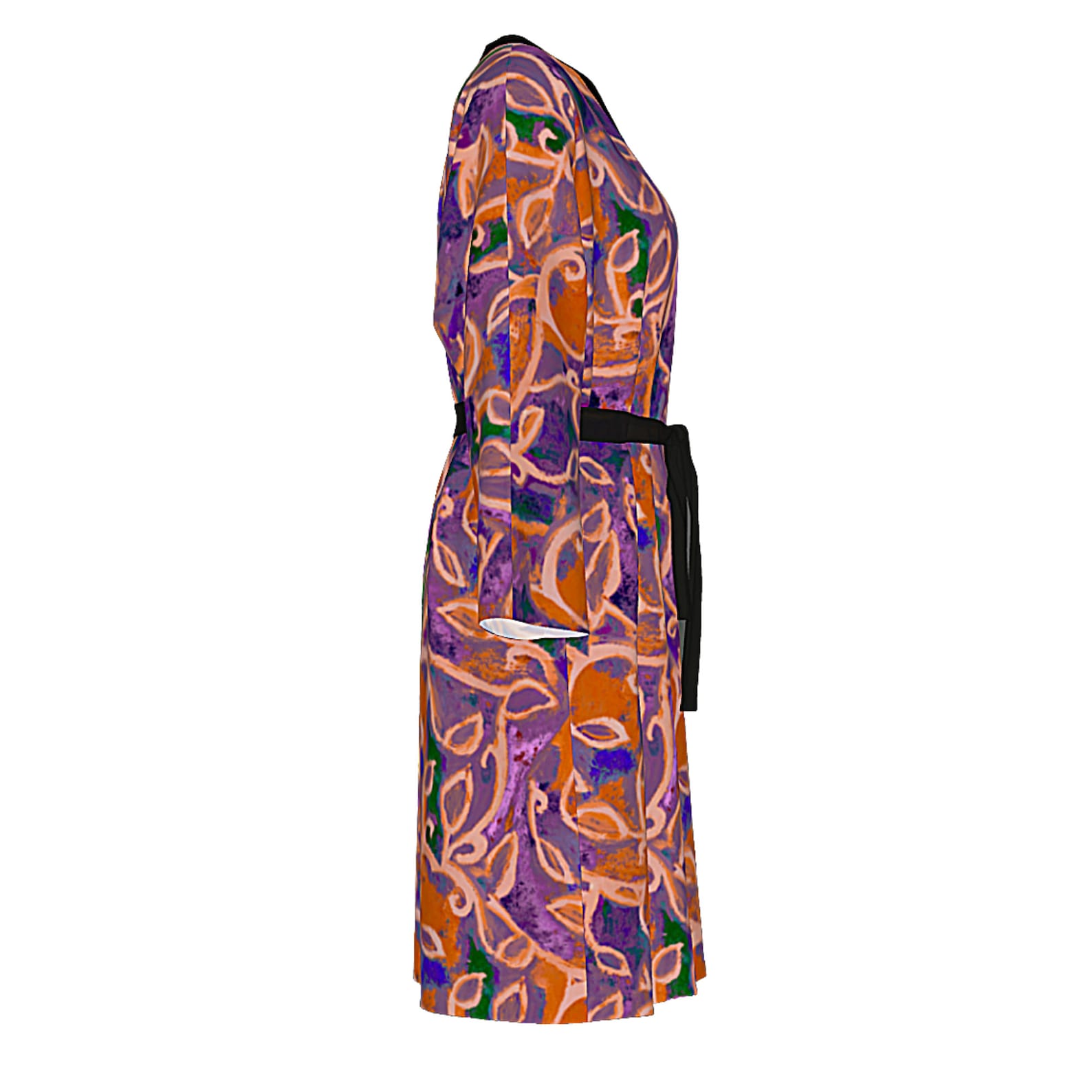 Colorful Robe Abstract Art Bathrobe Luxury Wear Beach Coverup - Etsy