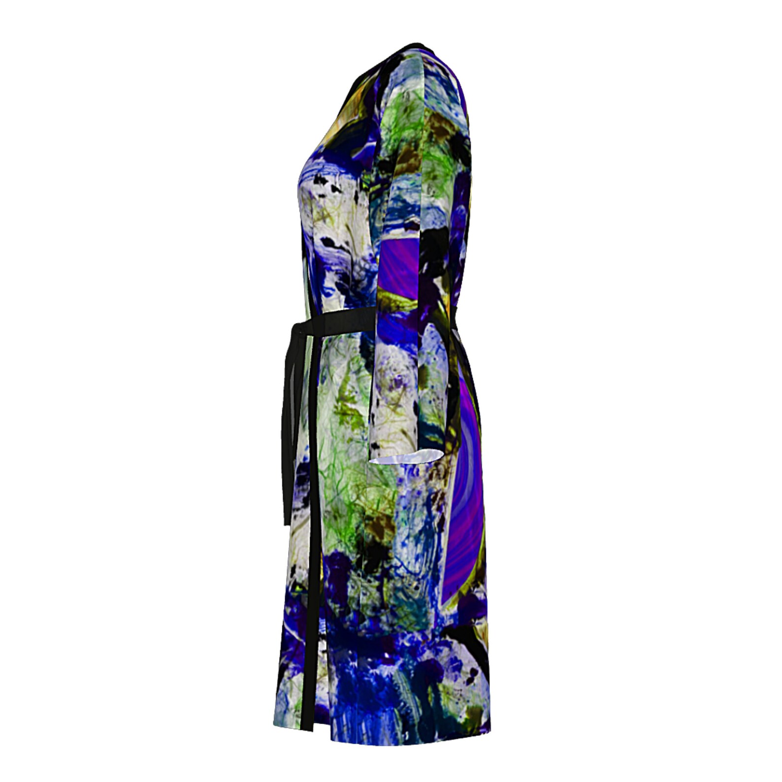 Womens Robe Wearable Art Abstract Art Robe Casual Cover Up - Etsy