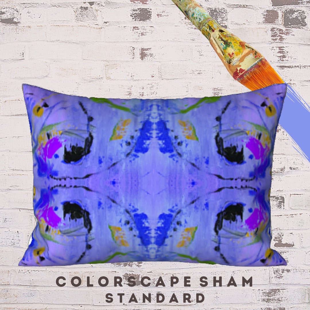 Standard Pillow Sham, King Size Sham, Abstract Art Sham, Designer ...