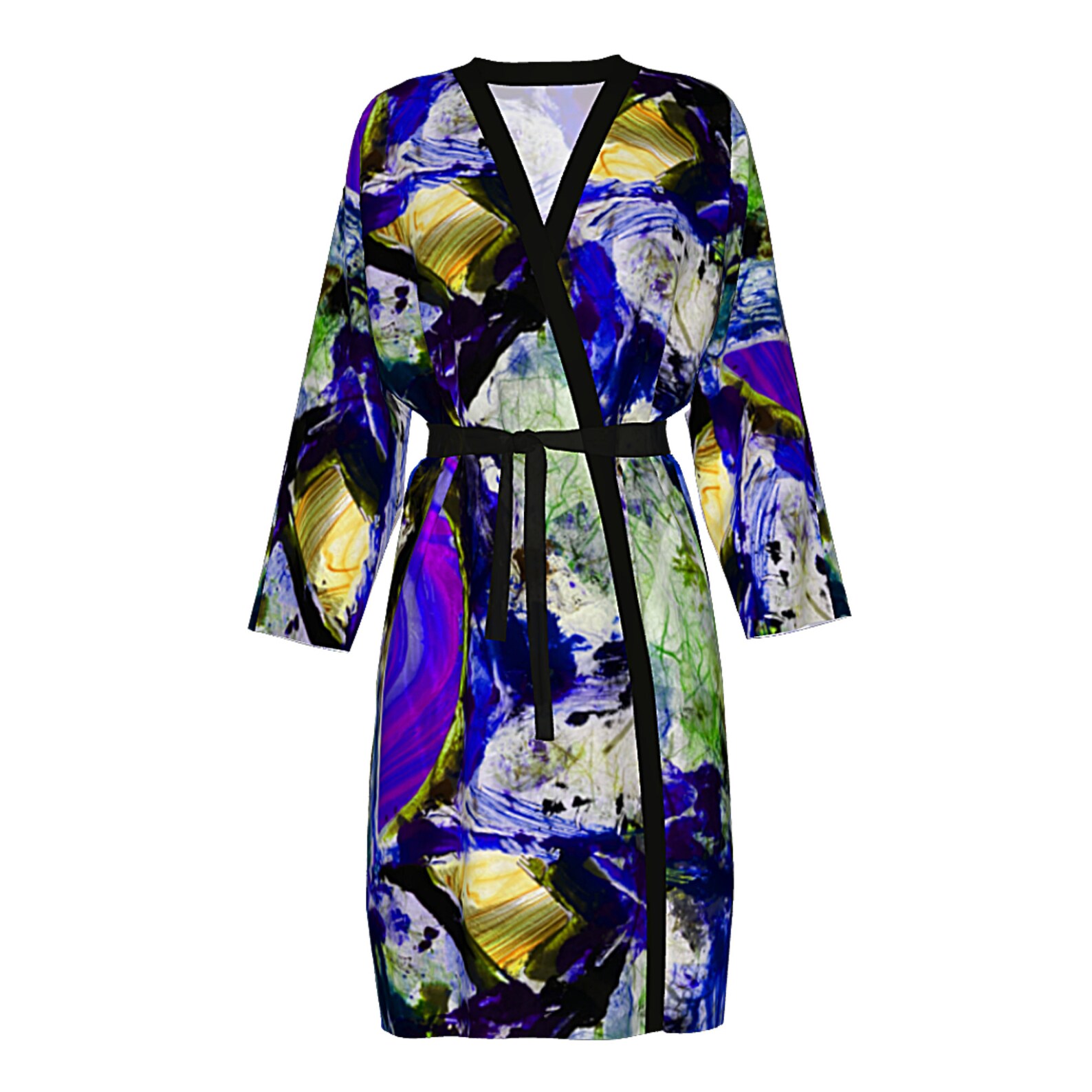 Womens Robe Wearable Art Abstract Art Robe Casual Cover Up - Etsy