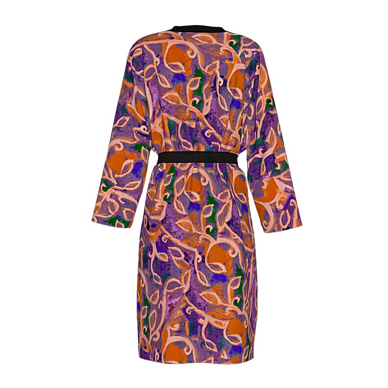 Colorful Robe Abstract Art Bathrobe Luxury Wear Beach Coverup - Etsy