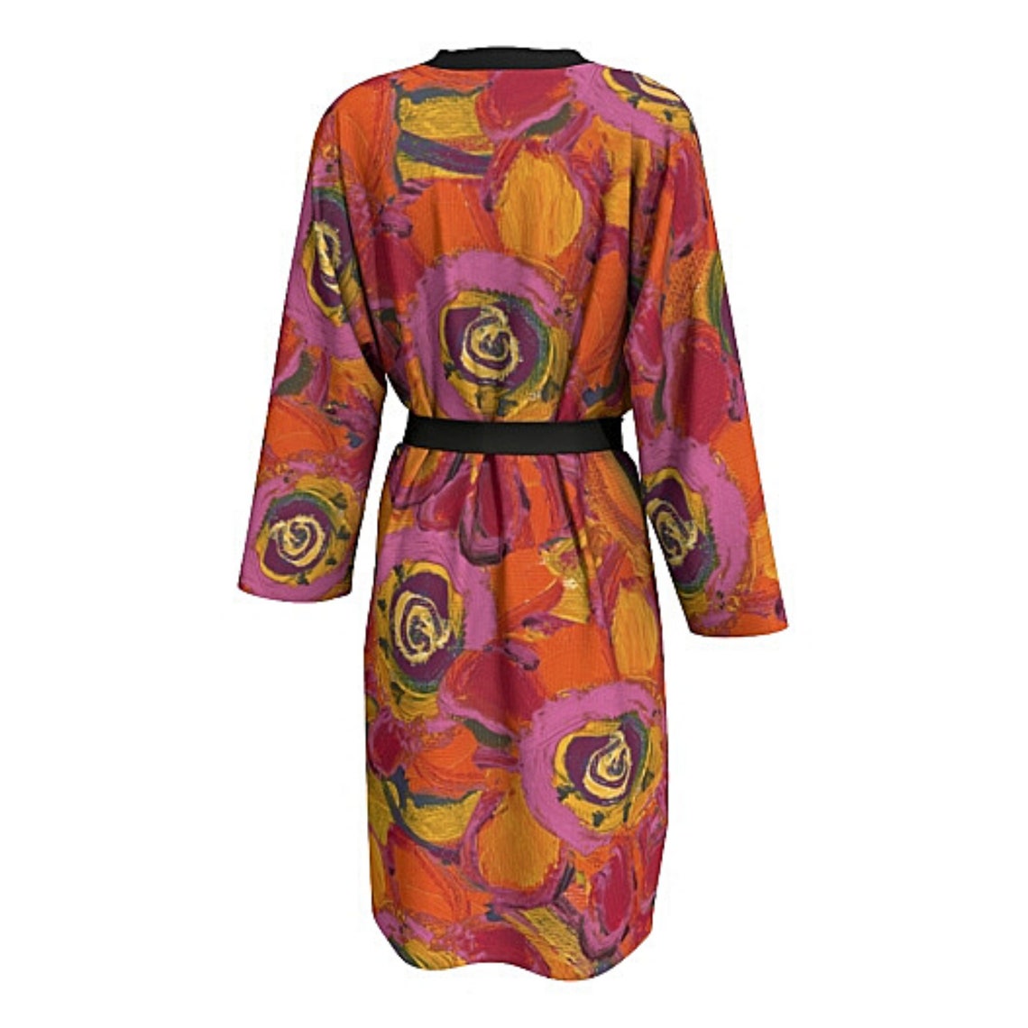 Robe for Women Abstract Art Robe Peignoir Robe Casual Cover - Etsy