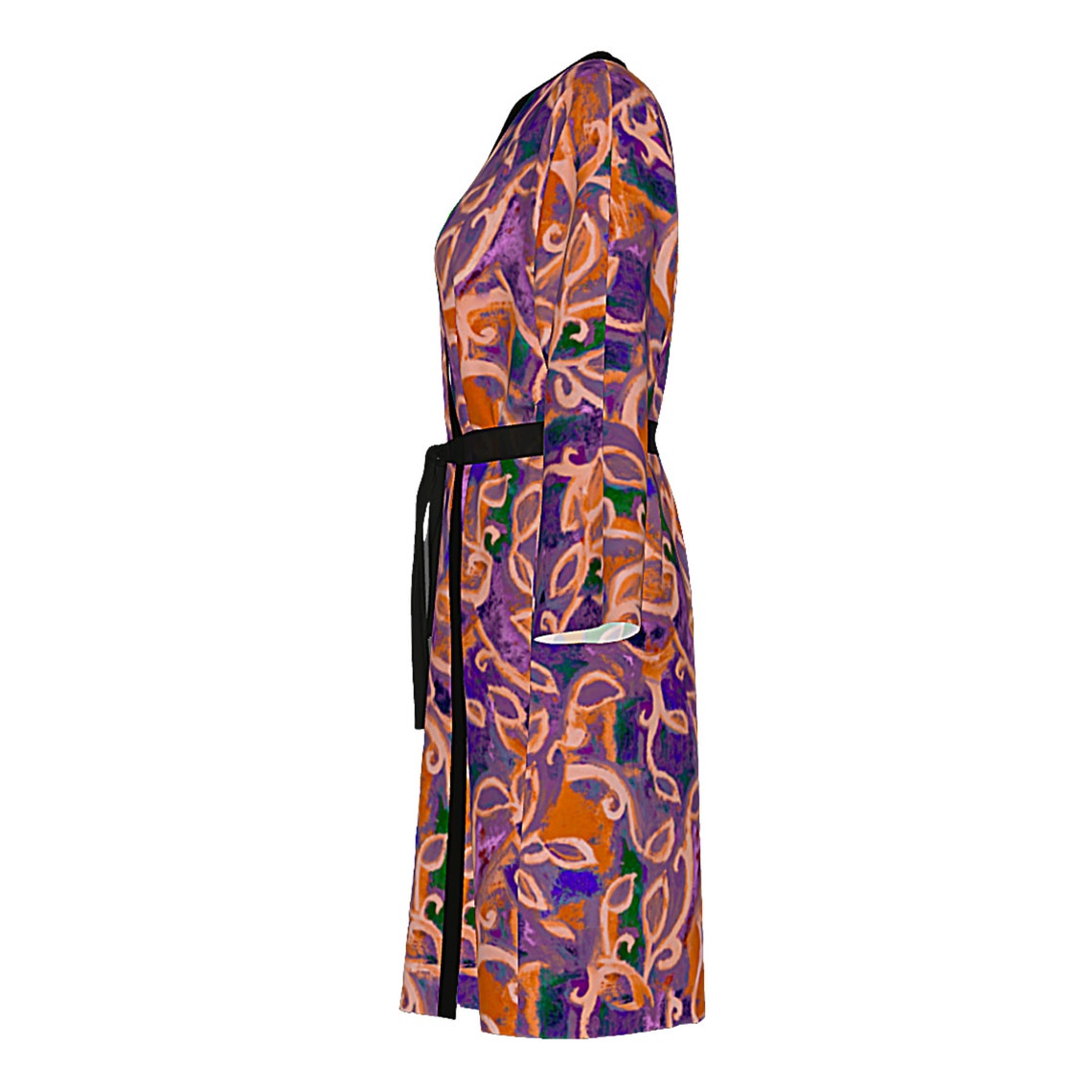 Colorful Robe Abstract Art Bathrobe Luxury Wear Beach Coverup - Etsy