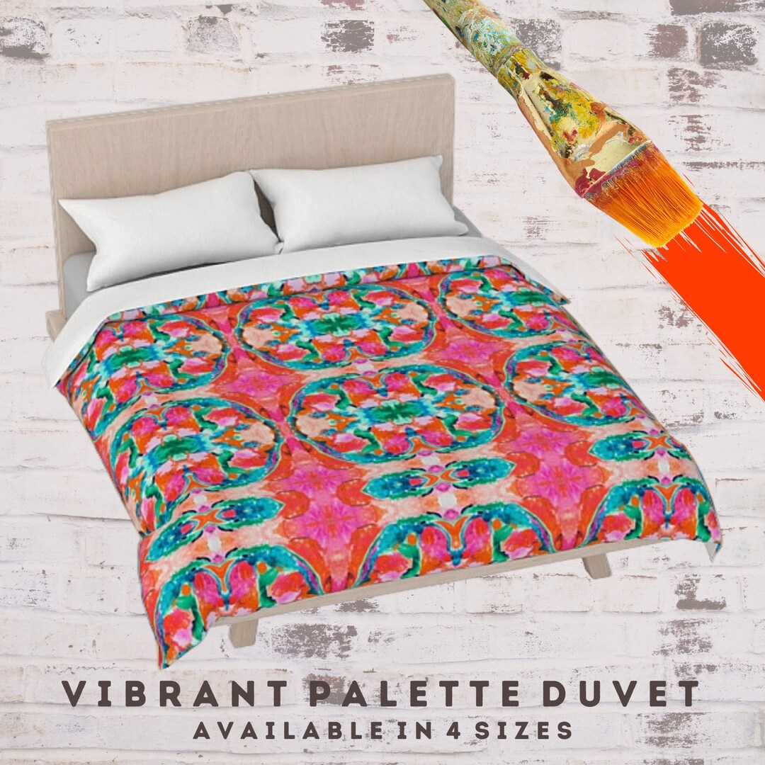 Abstract Art Bedding, King Size Duvet, Queen Bedding, Modern Duvet ...