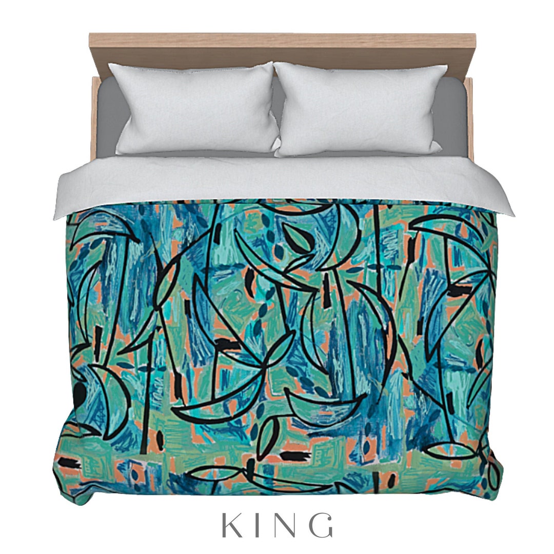 Art Bedding King Queen Duvet Designer Luxury Bed Cover Boho Abstract ...