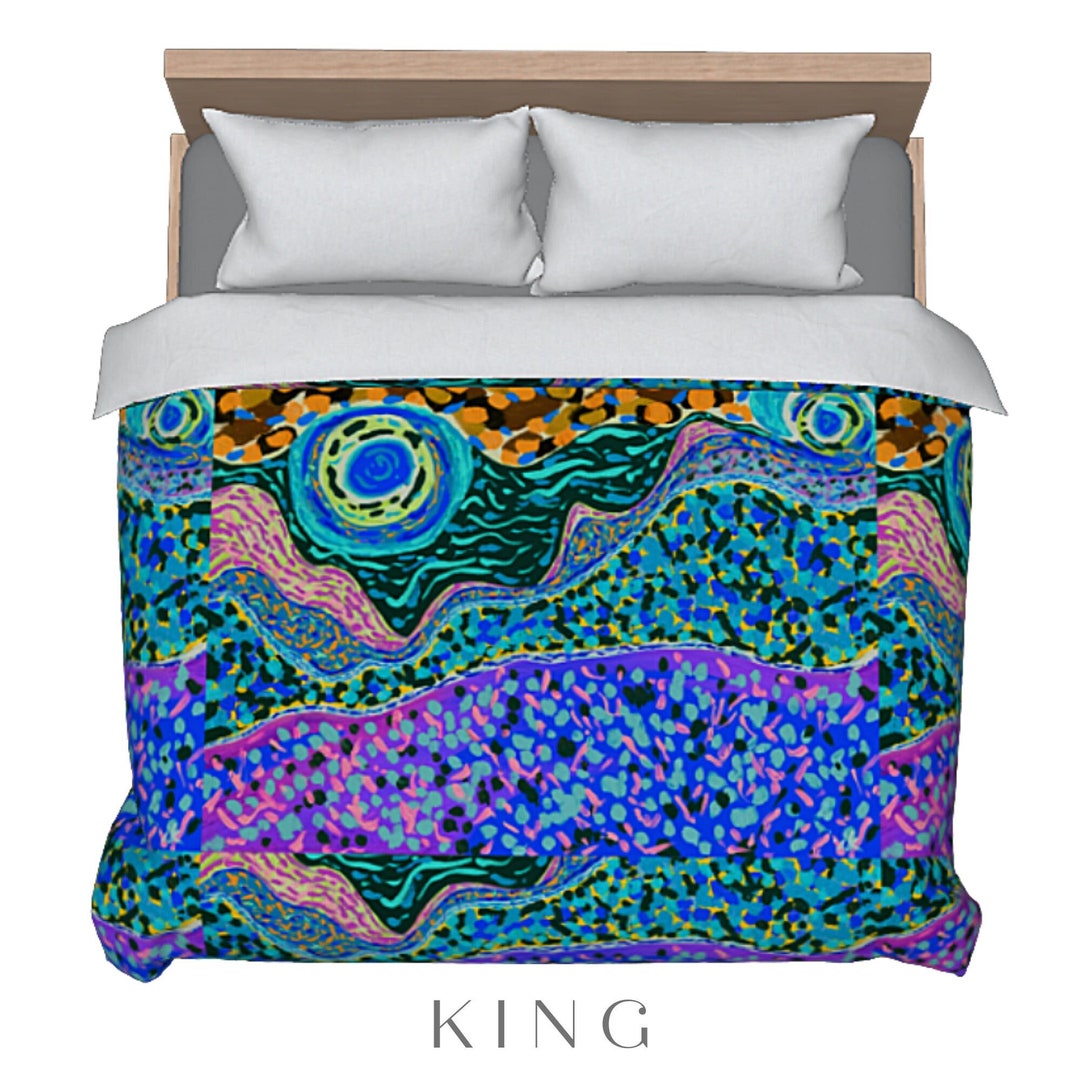 King Bedding Queen Art Duvet Bedroom Decor Colorful Abstract Designer ...