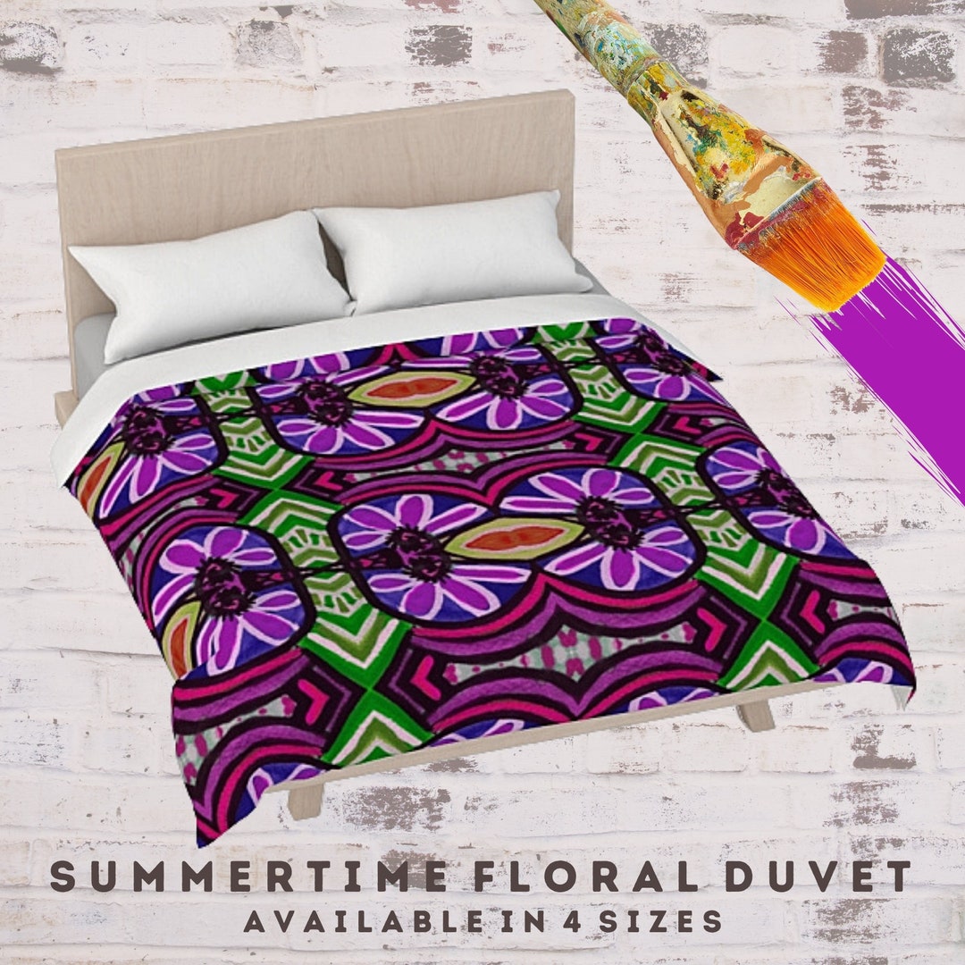 Queen Size Duvet, King Bedding, Designer Duvet, Abstract Art Duvet ...