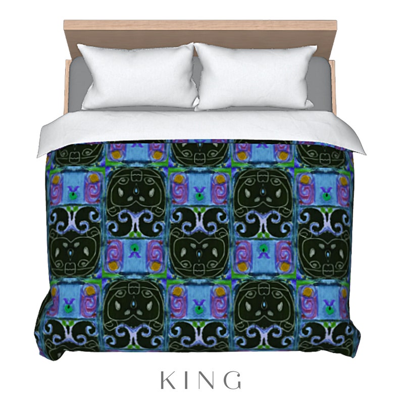 King Bedding, Queen Size Duvet, Designer Duvet, Abstract Art Duvet ...
