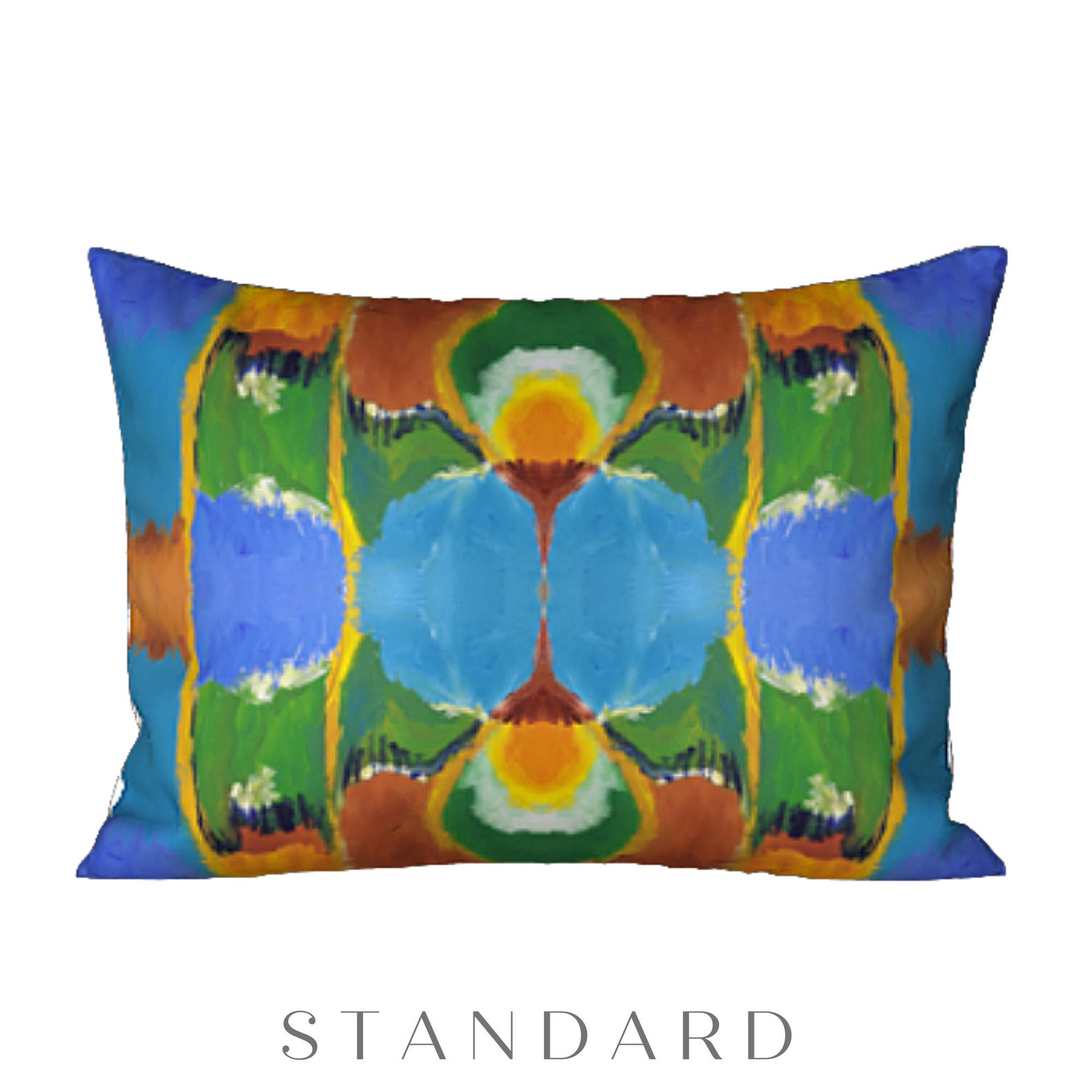 King Size Sham Standard Sham Art Pillow Cover Unique Boho - Etsy