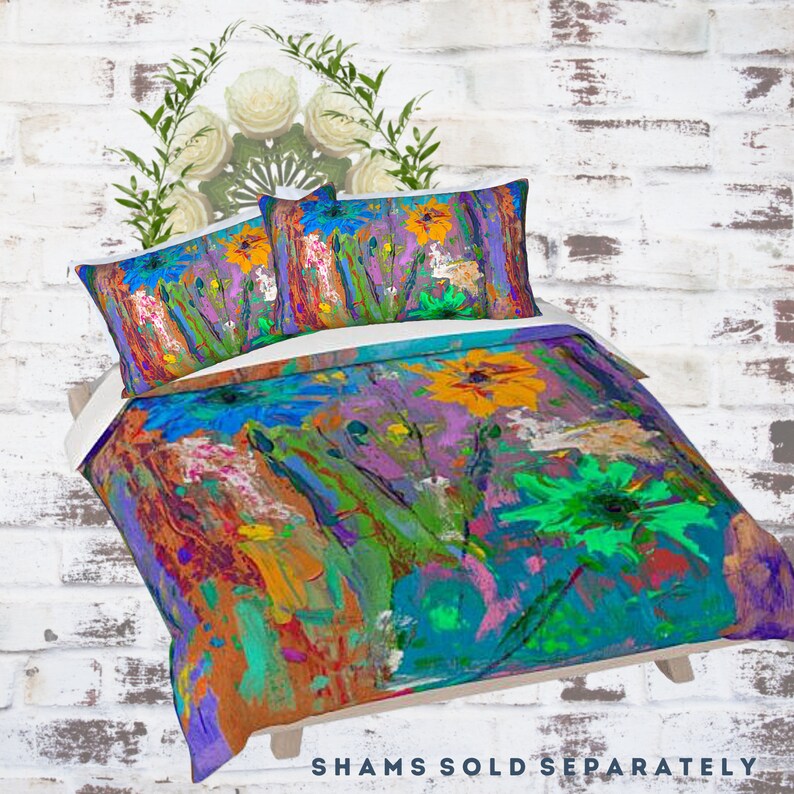 Duvet Designer Luxury Abstract Art Bedding Colorful Spring - Etsy