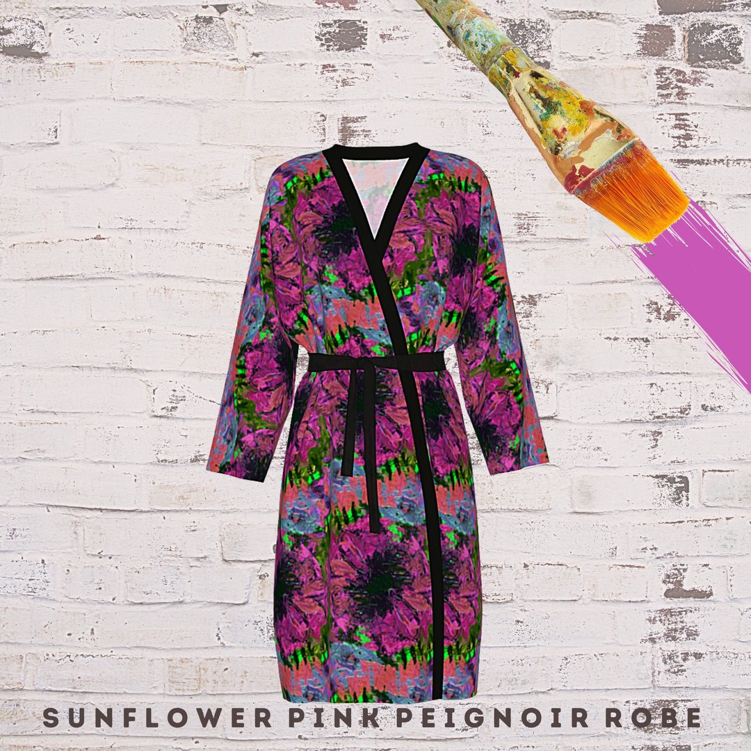 Robe for Women, Wearable Art, Designer Robe, Abstract Clothing, Lounge ...