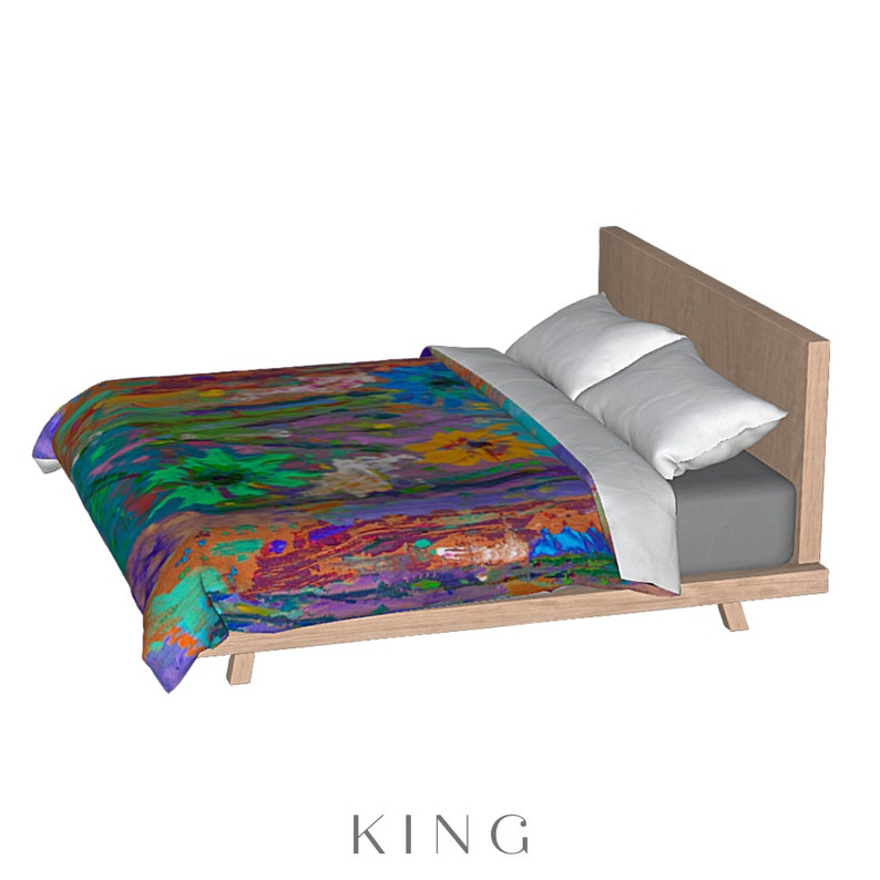 Duvet Designer Luxury Abstract Art Bedding Colorful Spring - Etsy