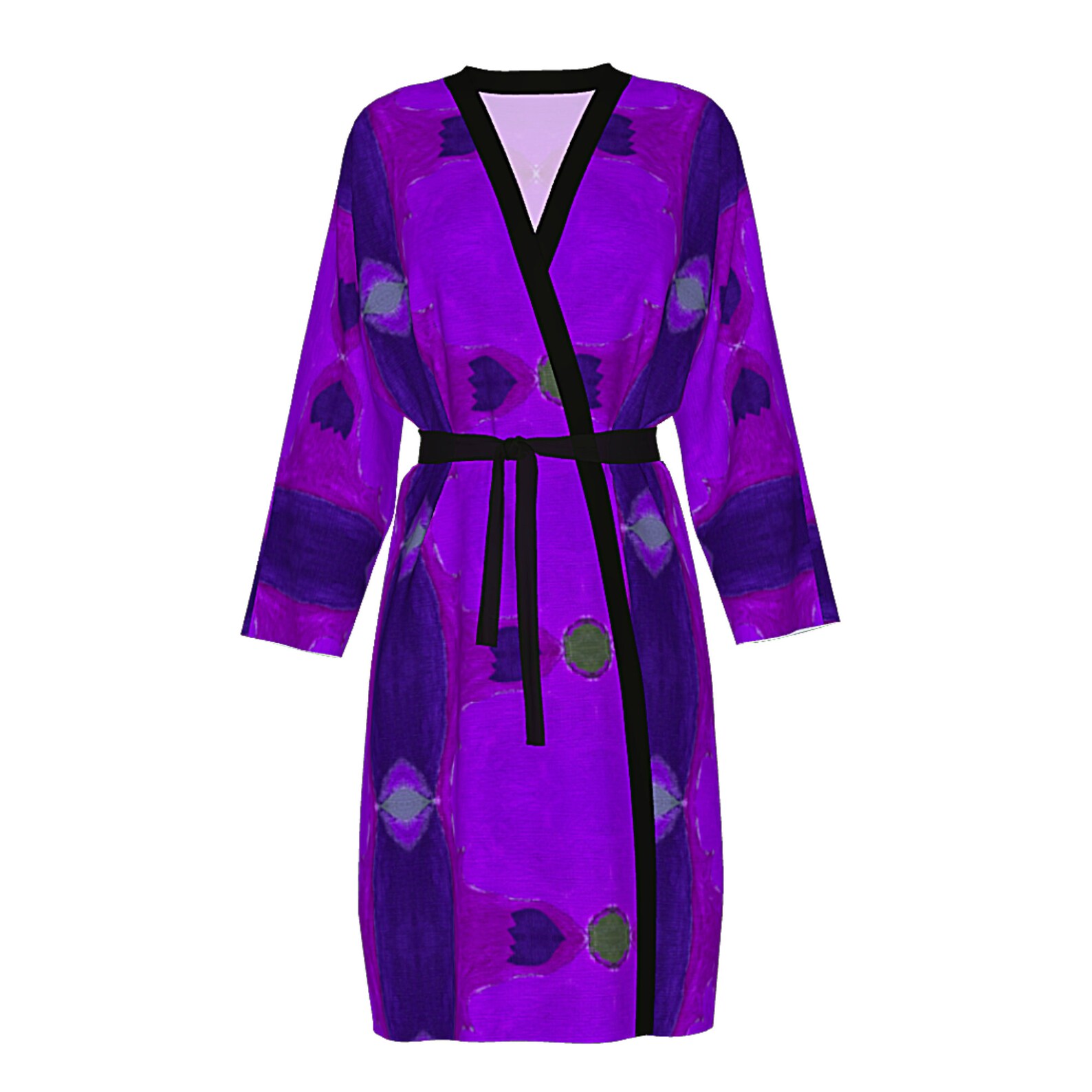 Womens Robe, Abstract Art Robe, Wearable Art, Luxury Robe, Colorful ...