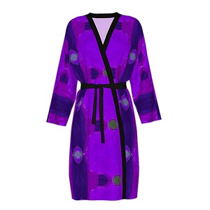 Womens Robe, Abstract Art Robe, Wearable Art, Luxury Robe, Colorful ...