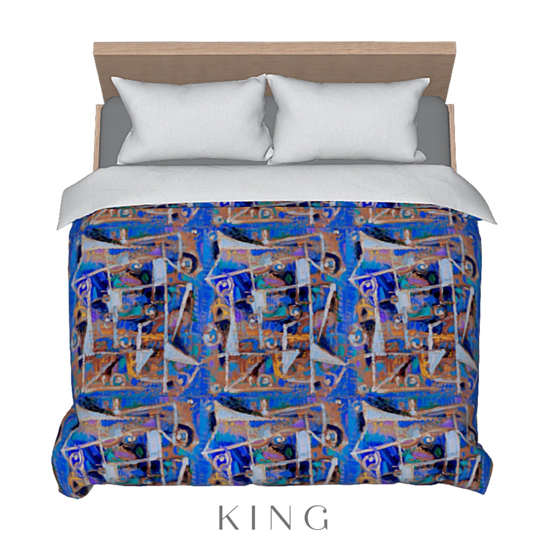 Colorful Bedding Unique King Duvet Queen Bed Cover Abstract Art ...