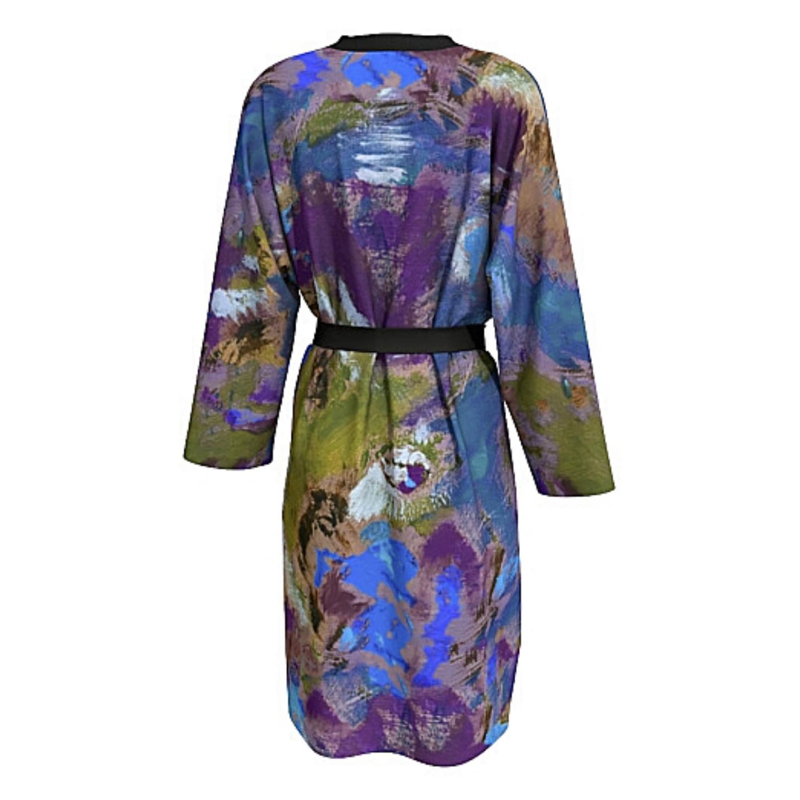 Robe for Women Abstract Art Robe Peignoir Robe Designer - Etsy