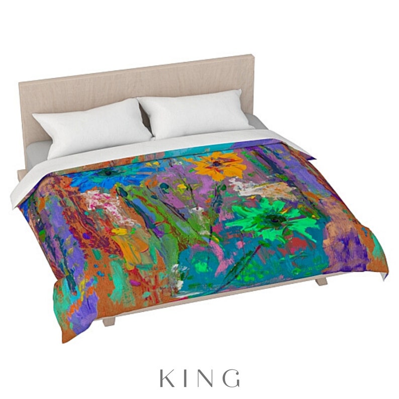 Duvet Designer Luxury Abstract Art Bedding Colorful Spring - Etsy