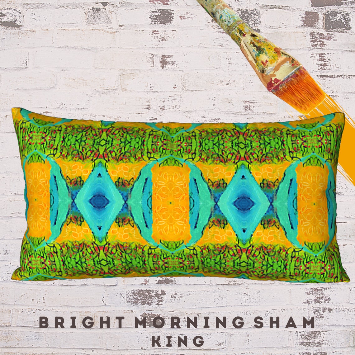 Pillow Sham King, Standard Size Sham, Modern Sham, Boho Sham, Bohemian ...