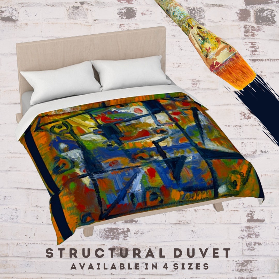 Modern Bedding, Abstract Duvet, Art Duvet King, Duvet Queen, Full Duvet ...