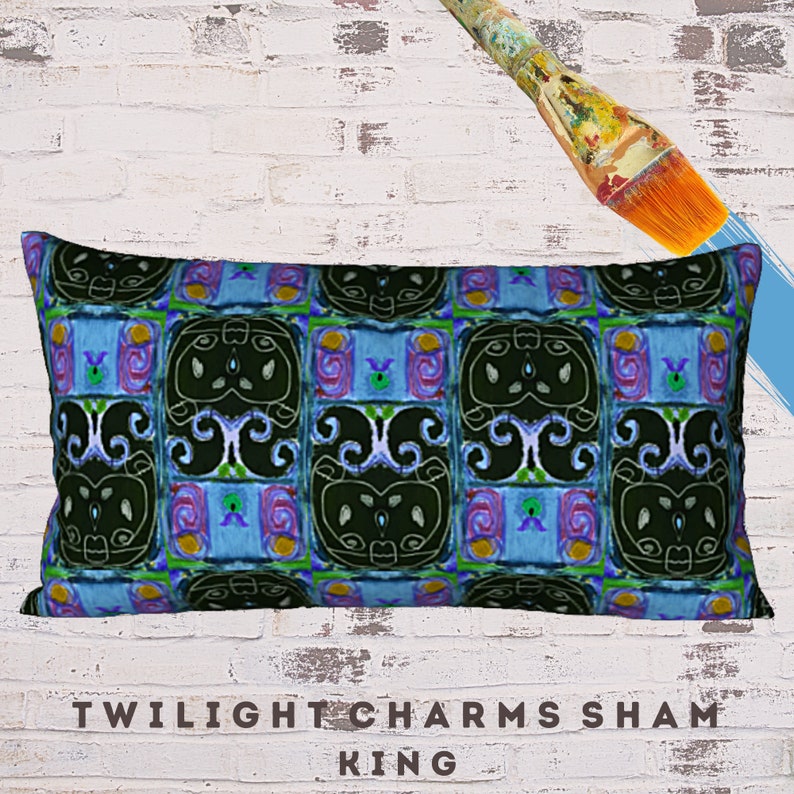 Standard Size Sham, King Pillow Sham, Designer Sham, Colorful Sham ...
