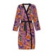 Colorful Robe Abstract Art Bathrobe Luxury Wear Beach Coverup Casual ...