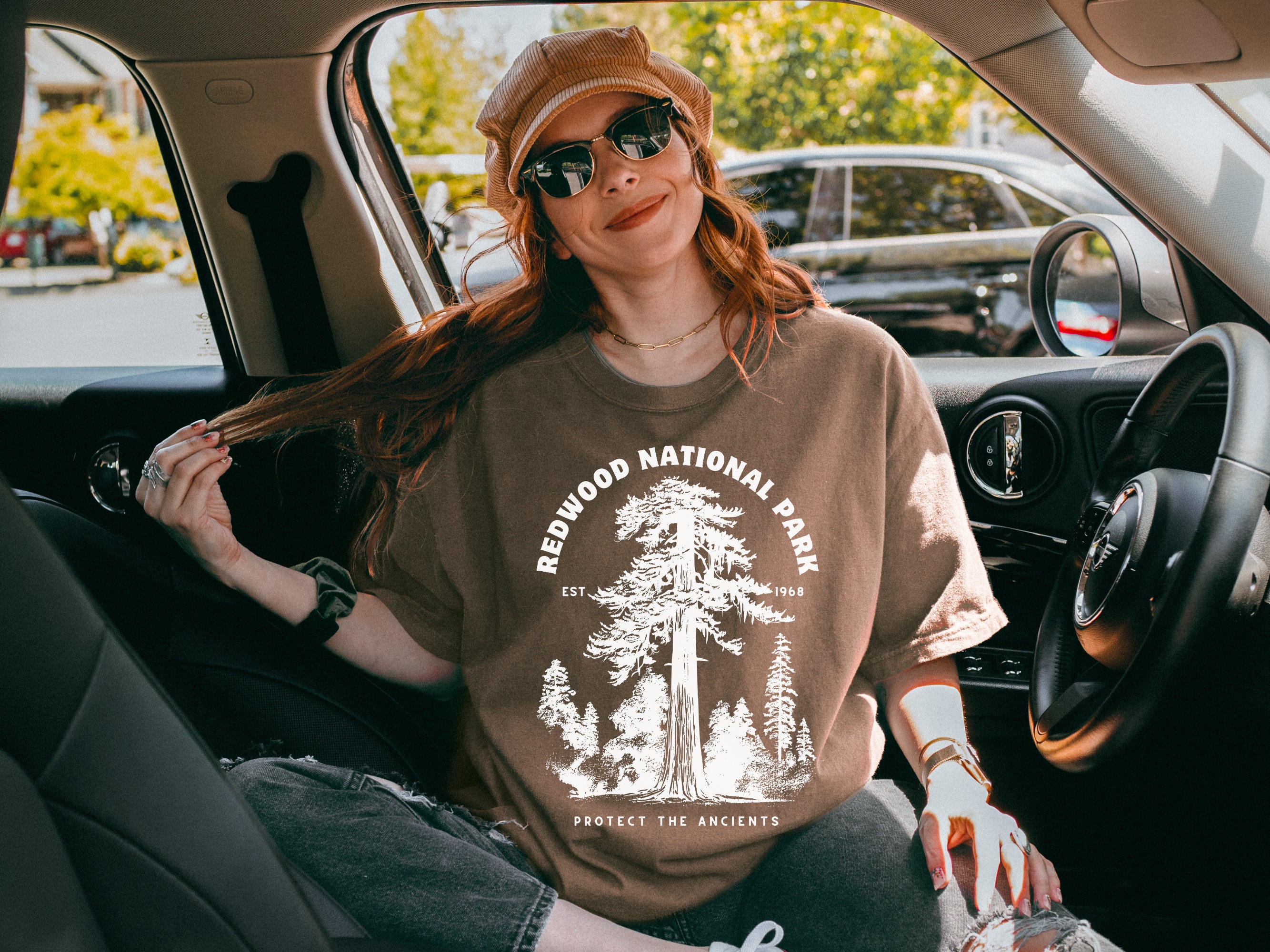 Redwood National Park T-shirt, Hiking Outdoor Shirt, Adventure Shirt ...