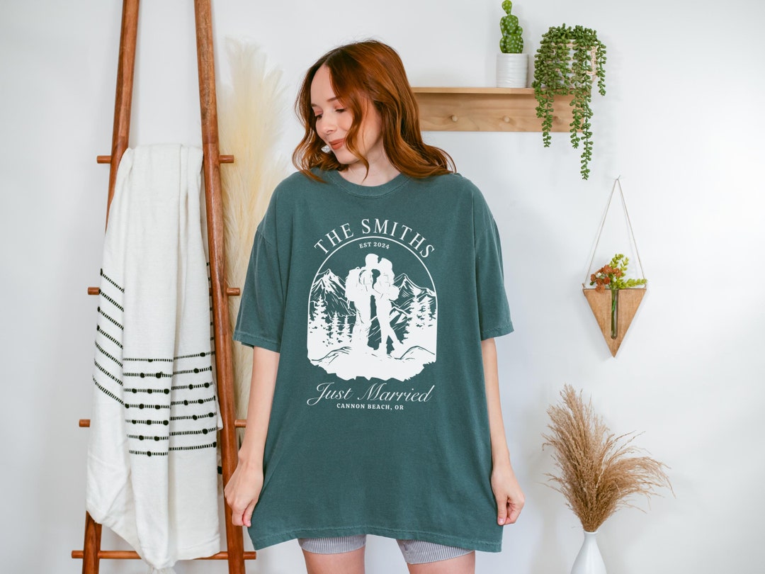 Personalized Couple Adventure Hiking Shirt, Matching Just Married ...