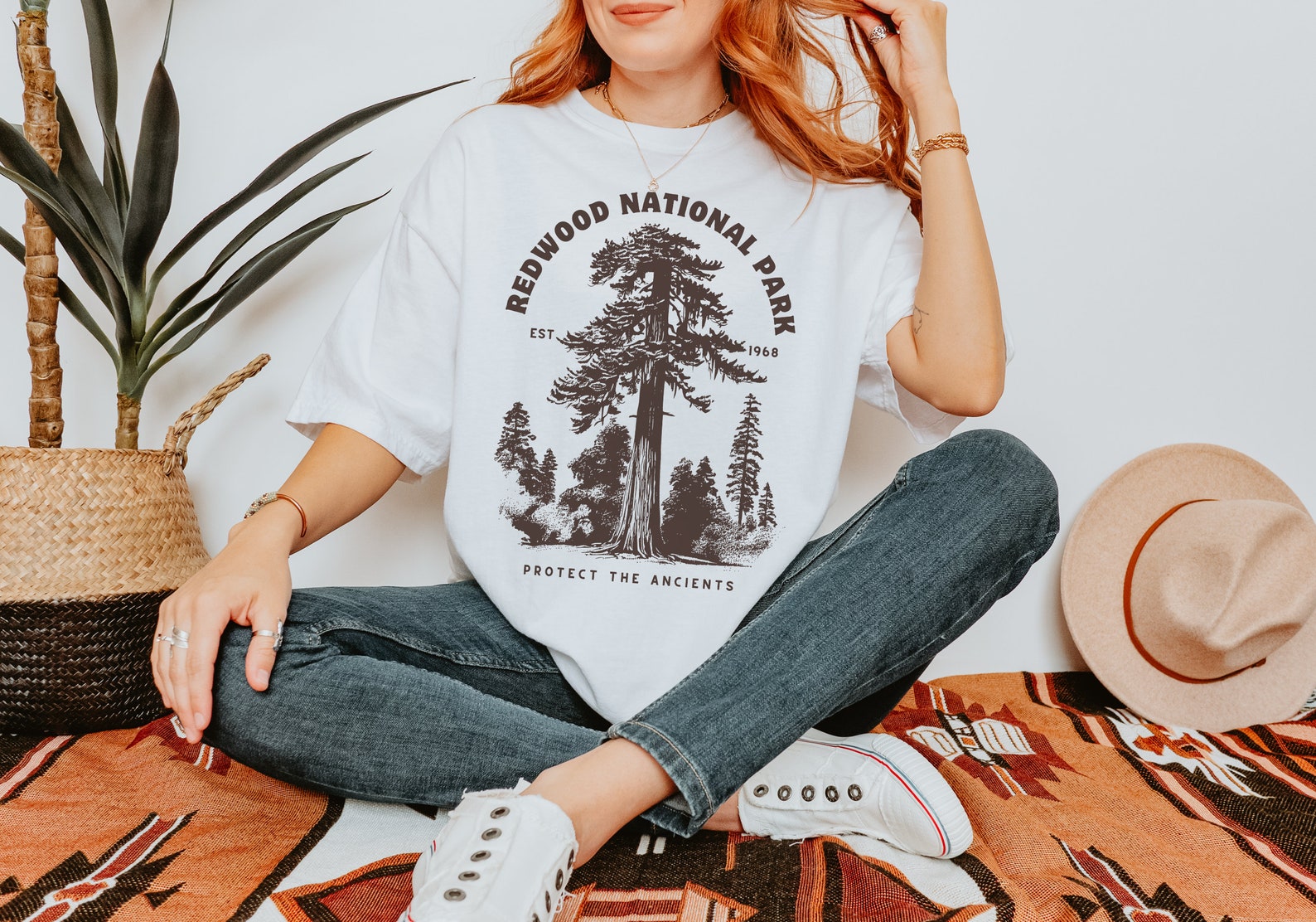 Redwood National Park T-shirt, Hiking Outdoor Shirt, Adventure Shirt ...