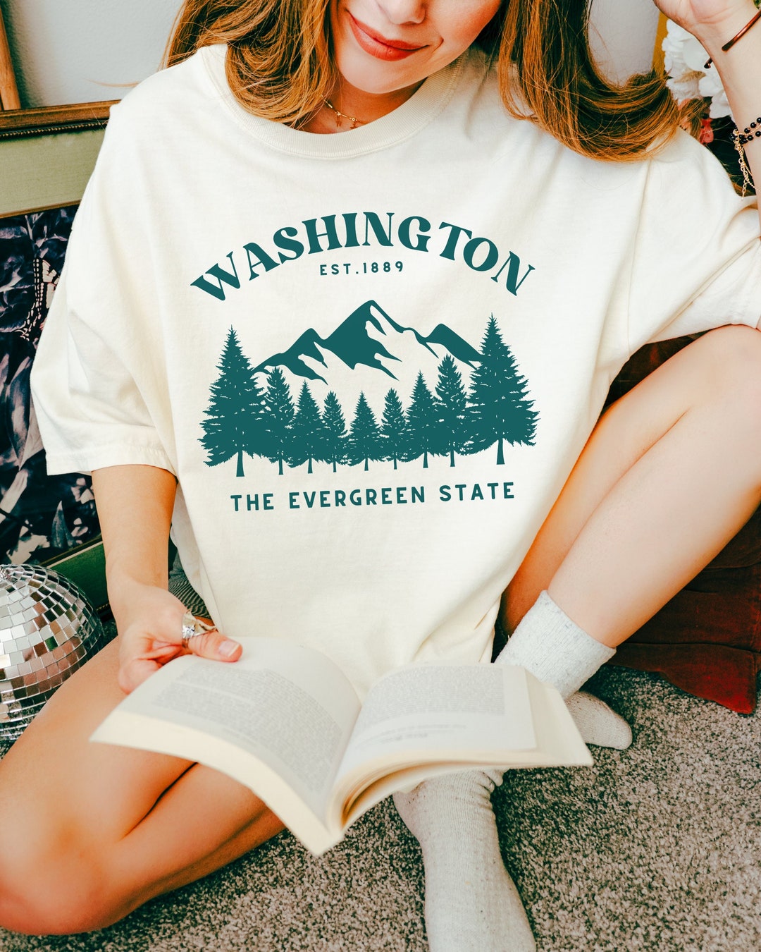 Washington State Shirt, Washington Gift, Travel Shirt, Hiking Shirt ...