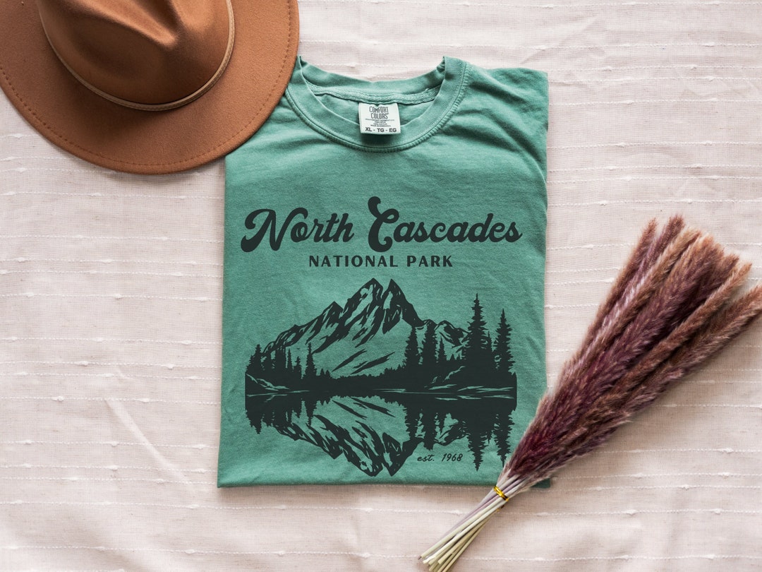 North Cascades National Park T-shirt, Hiking Outdoor Shirt, Adventure ...