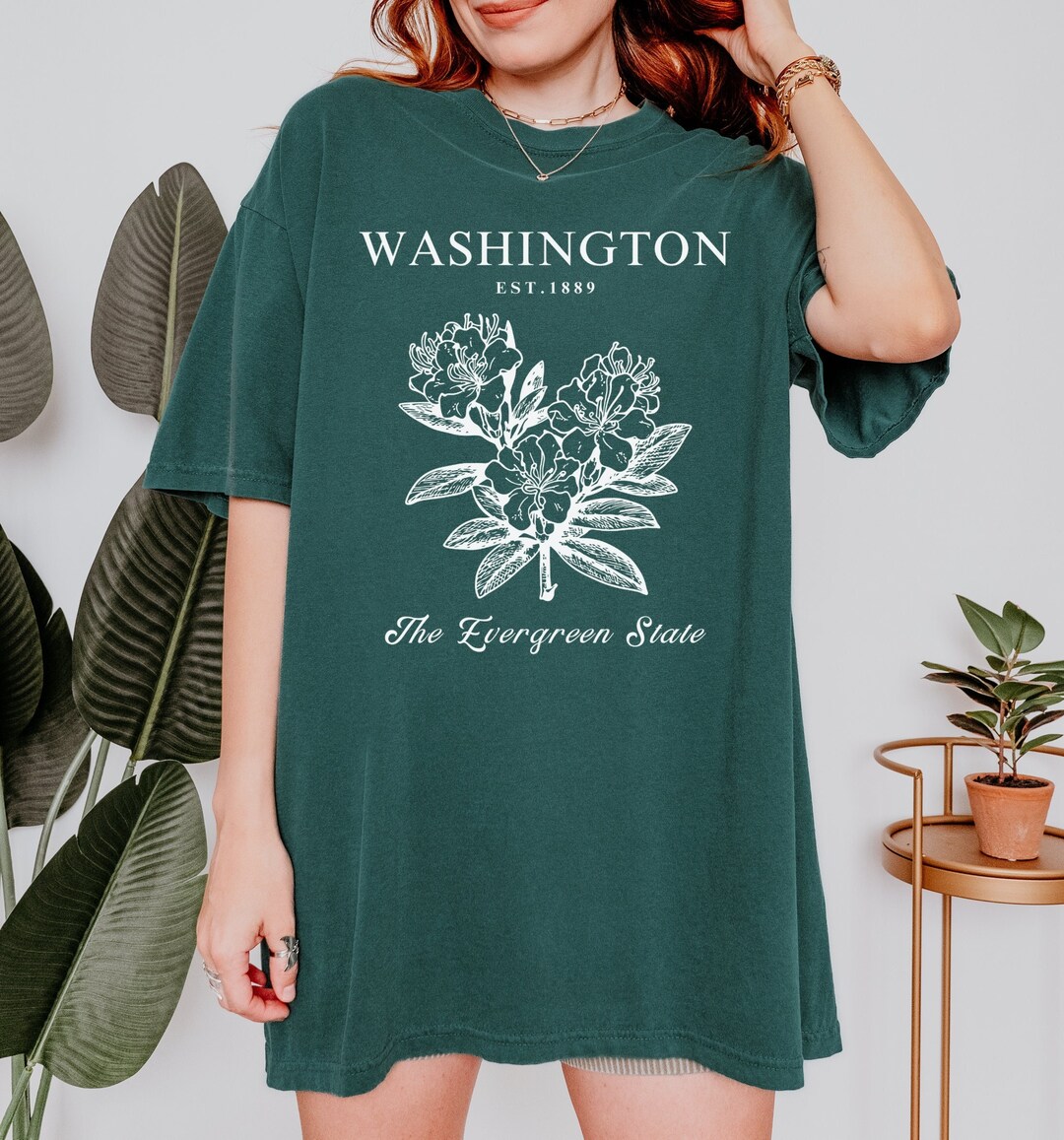 Washington State Shirt, Rhododendron Shirt, State Flower Shirt ...