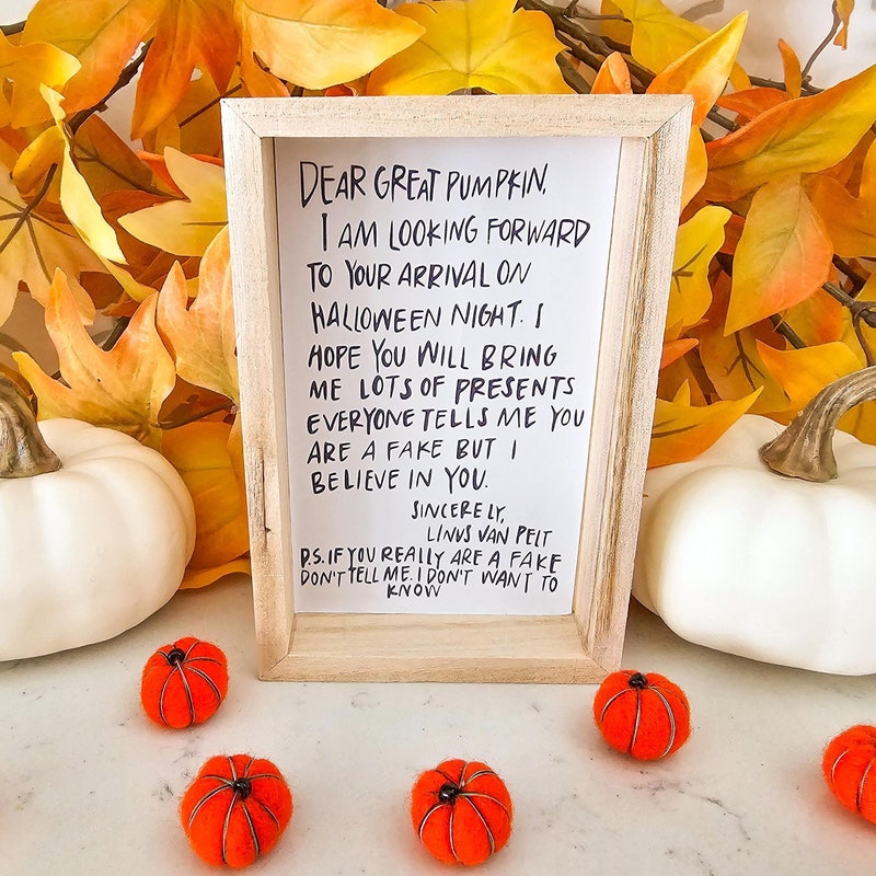 Welcome Great Pumpkin - Etsy