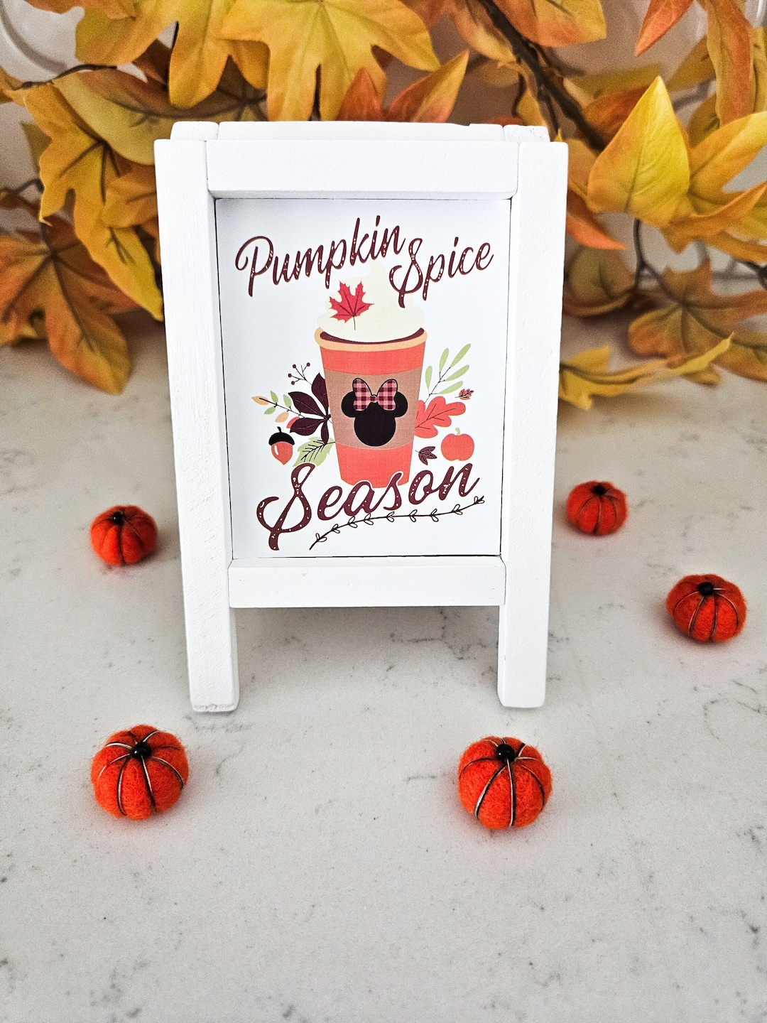 Mini Disney Sign Disney Fall Wood Sign Disney Pumpkin Spice Disney ...