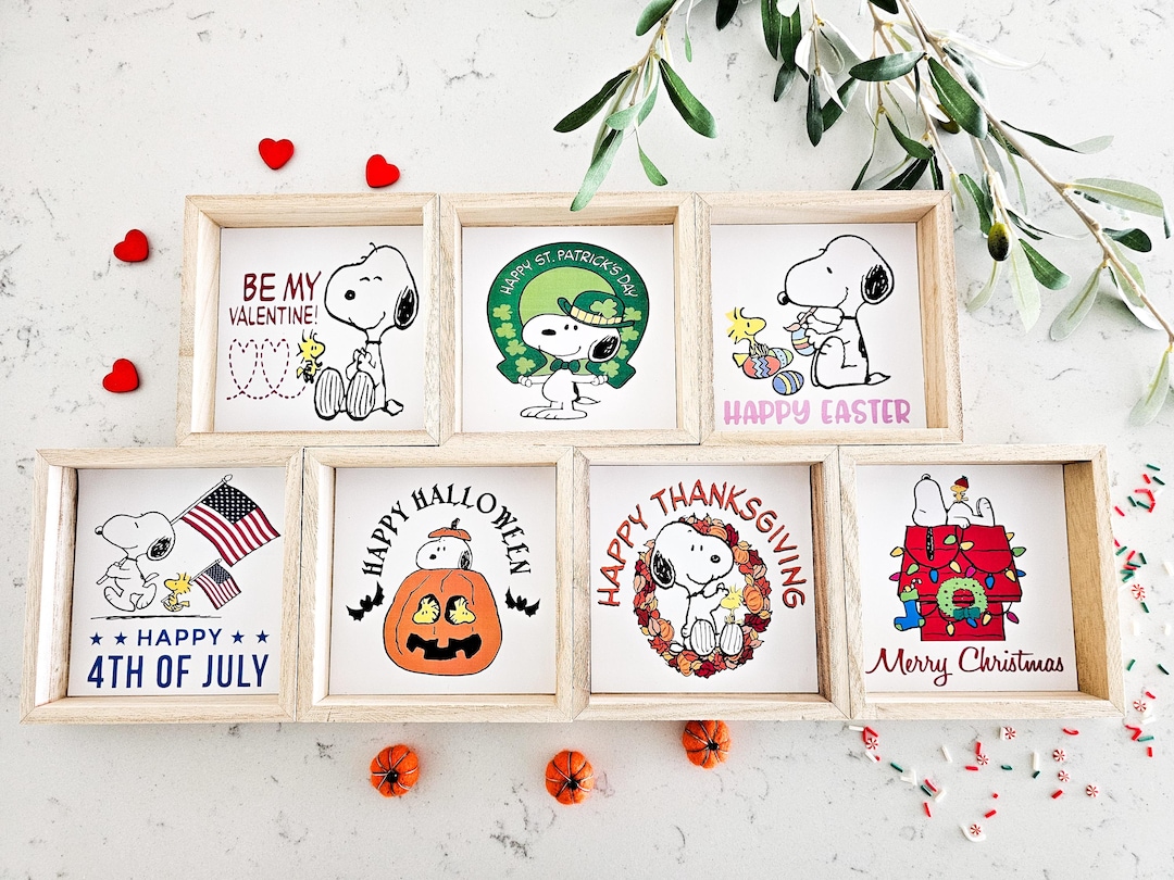 Snoopy Holiday Home Signs Snoopy Home Decor Peanuts Home Decor Snoopy ...