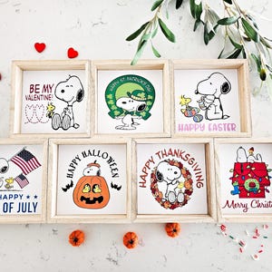 Snoopy Holiday Home Signs Snoopy Home Decor Peanuts Home Decor Snoopy ...