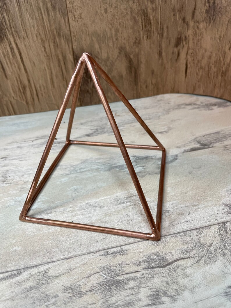 Copper Pyramids Energy Pyramids Crystal Grid Pyramid - Etsy
